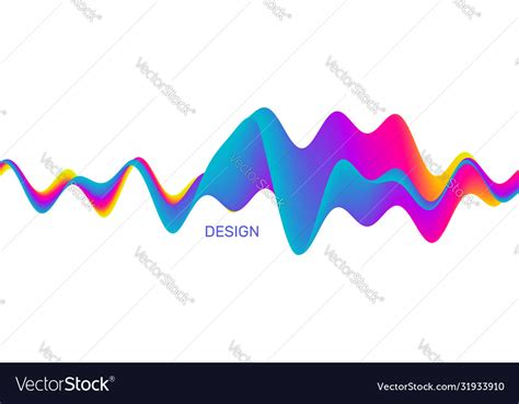 3d Wavy Background With Dynamic Effect Abstract Vector Image