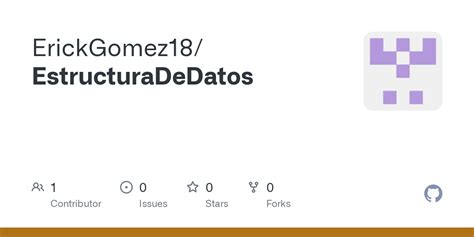 Github Erickgomez Estructuradedatos