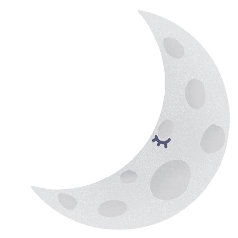 White Crescent Moon Png