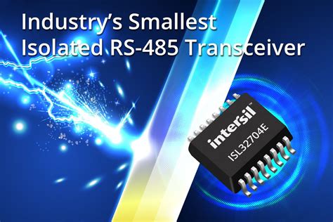 Intersil Announces Industrys Smallest Isolated Rs 485 Transceiver
