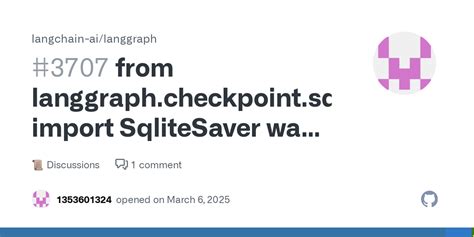 from langgraph checkpoint sqlite import sqlitesaver was wrong
