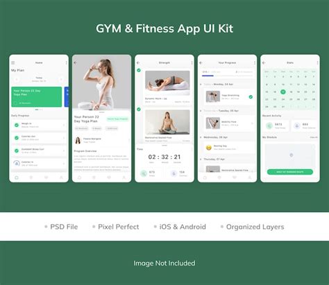 이발소 앱 Ui 키트 프리미엄 Psd 파일