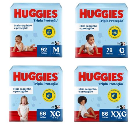 Fralda Huggies Tripla Proteção Em Promoção No Mamãe Pechincha