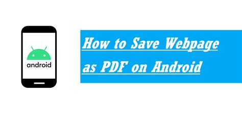 Save Webpage As Pdf On Android Using Chrome Firefox