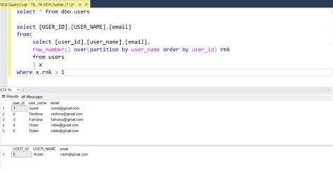 sqlserver dataanalytics analyst cte query tushar k