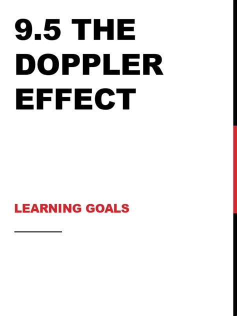 Lesson 95 The Dopplar Effect Annotated2 Pdf