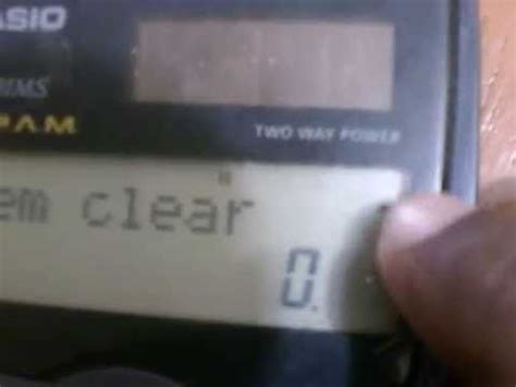 How To RESET The CASIO Calculator YouTube