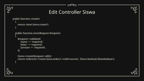 laravel crud untuk pembelajaran smk pptx