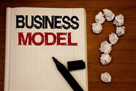 Handwriting Text Writing Business Model Concept Meaning Innovative