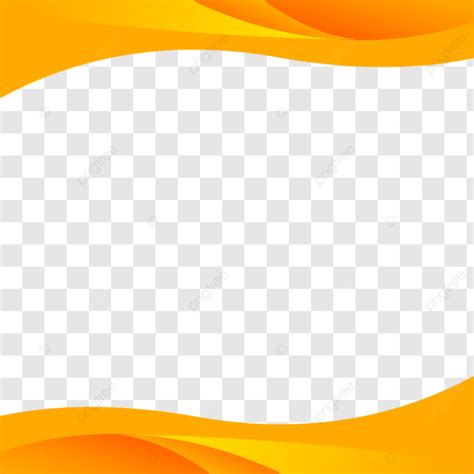 Orange Gradient Waves Header Footer Vector Gradient Header Footer Footer Headers Letterhead Png