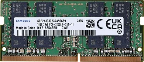 Samsung Ddr4 Modul 16 Gb So Dimm 260 Pin 3200 Mhz Pc4 25600 Ab 39 90