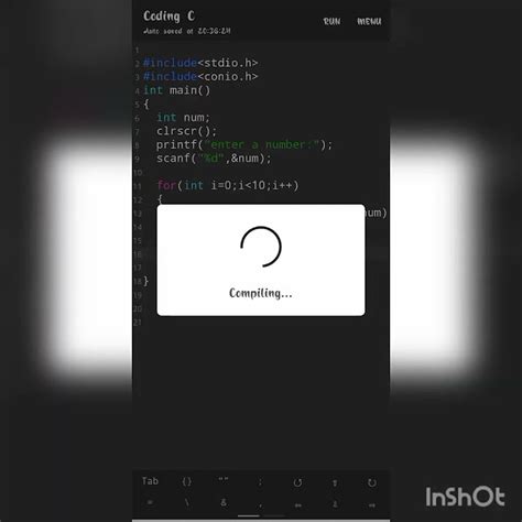 programme to find multiplication table of the value coding