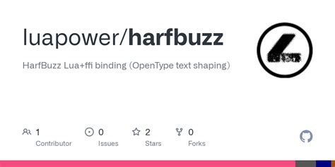 Github Luapowerharfbuzz Harfbuzz Luaffi Binding Opentype Text Shaping