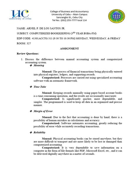 Assignemnt 1 De Los Santos Arnel Jr P Pdf Computer Data Storage Inputoutput