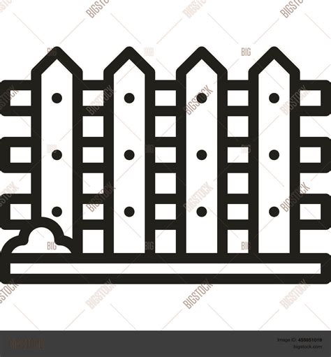 Fence Icon Festa Vector And Photo Free Trial Bigstock