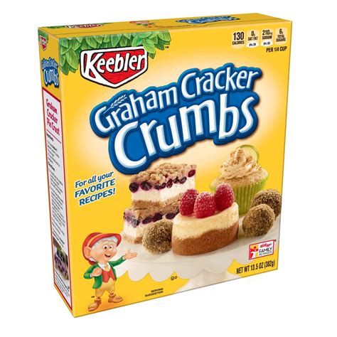 Keebler Kelloggs Graham Cracker Original Crumbs 135 Oz Pack Of 3