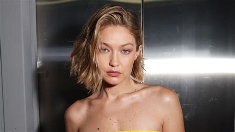 Gigi Hadid Walks The Catwalk While Wrapped In Dhl Tape