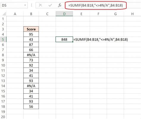 How To Sum A Set Of Cells Ignoring Na Errors In Excel 3 Tricks For