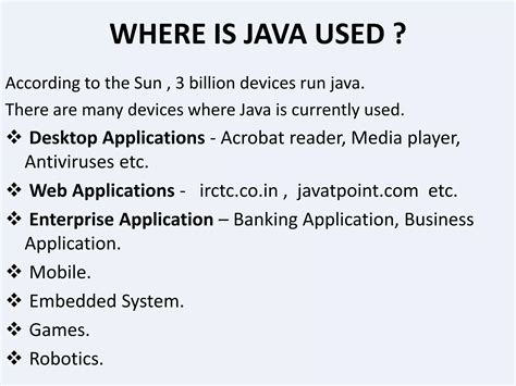 Presentation On Core Java PPTX