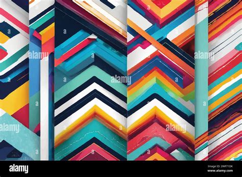 Abstract Multi Colored Background Multi Color Abstract Background With Different Shapes And
