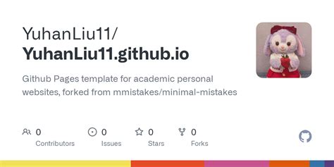Github Yuhanliu Yuhanliu Github Io Github Pages Template For Academic Personal Websites