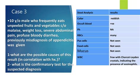 Stool Analysis Interpretation Pptx Stool Analysis Interpretation Pptx