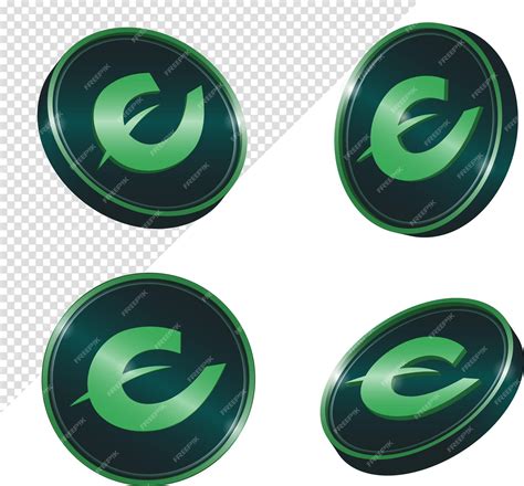 Premium Vector | Chia xch coin 3d illustration token cryptocurrency vector logo icon svg ai