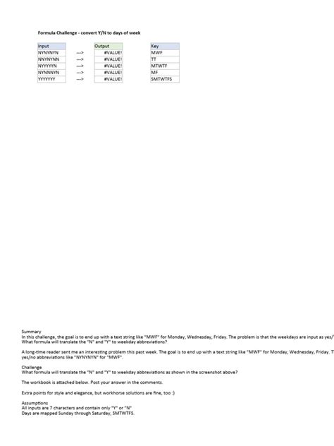 Excel Challenge 190424 Pdf Workweek And Weekend Computing