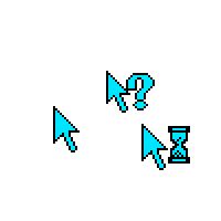 Windows XP Cyan Cursors
