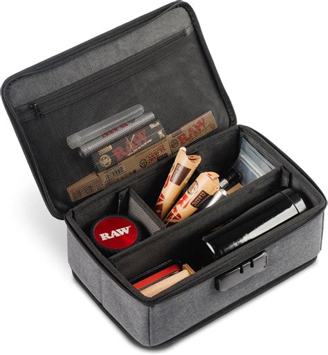 Roonin Smell Proof Box Smell Proof Bag Case With Lock Stash Containers Small Lock