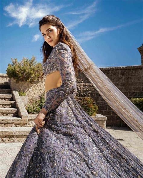 Go Bold And Bright In Crop Top Lehengas Kriti Sanon Mrunal Thakur And