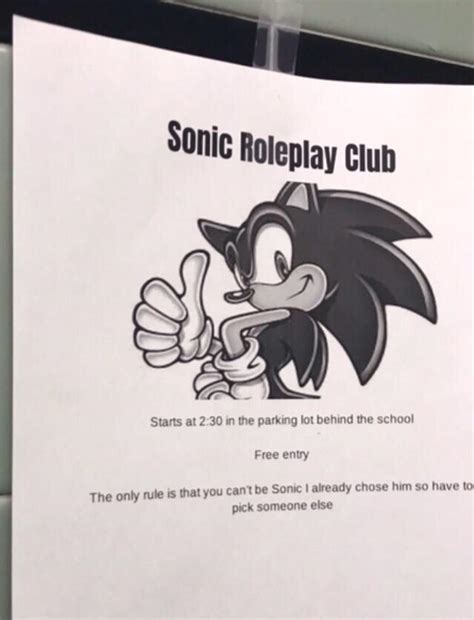 Sonic Roleplay Club Give Up Internet Internet Culture Magazine Memes And Memecoins
