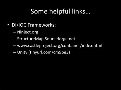 Dependency Injection And Ioc Containers Ppt