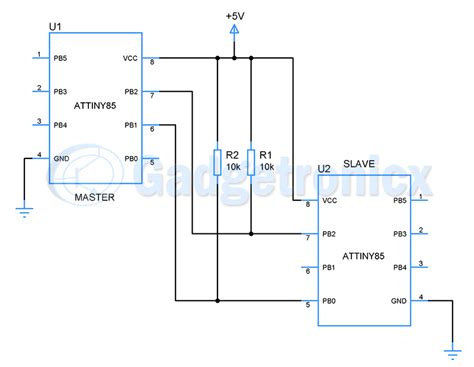 Attiny85 I2c Protocol Tutorial Gadgetronicx