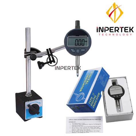 Jual Dial Indicator Digital Magnetic Base Stand Gauge Pick Indikator Set Kab Bekasi