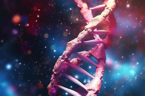 Premium Ai Image Dna Strand Helix Molecular Structure Generative Ai