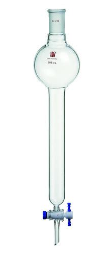 Synthware Chromatography Columns With St Joint Reservoir And Ptfe