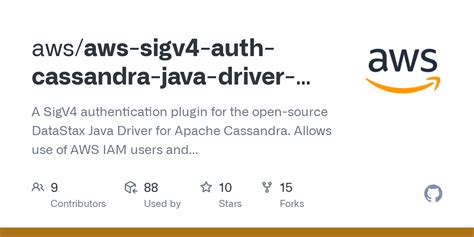 Github Awsaws Sigv4 Auth Cassandra Java Driver Plugin A Sigv4