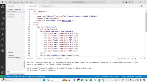 Created A Tic Tac Toe Game Using Html Css And Javascript