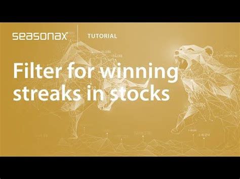 Seasonax Feature Tutorial Filter Function YouTube Tutorial Filters Function