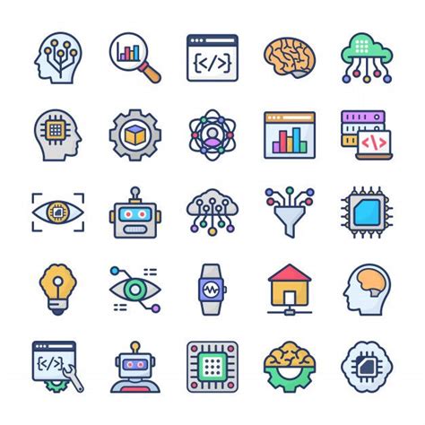 Data Science Technology Icons Pack