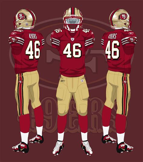 San Francisco 49ers 1996 2008 Uniforms By Coachfieldsofnola On Deviantart