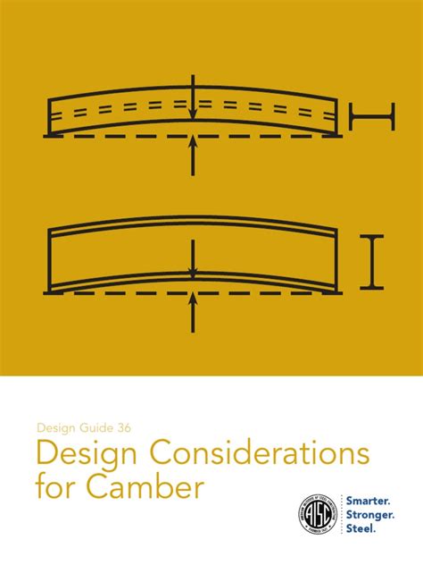 Aisc Design Guide 36 Design Considerations For Camber Pdf Pdf Deformation Engineering
