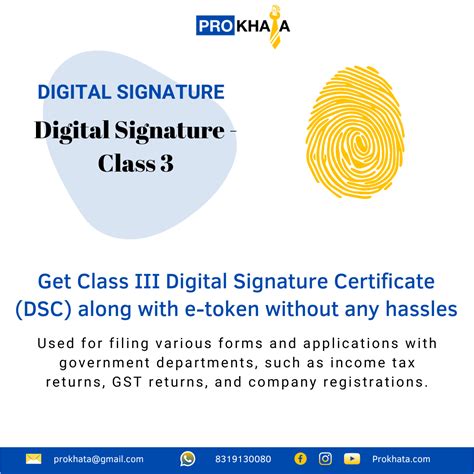 Digital Signature Class 3 Prokhata