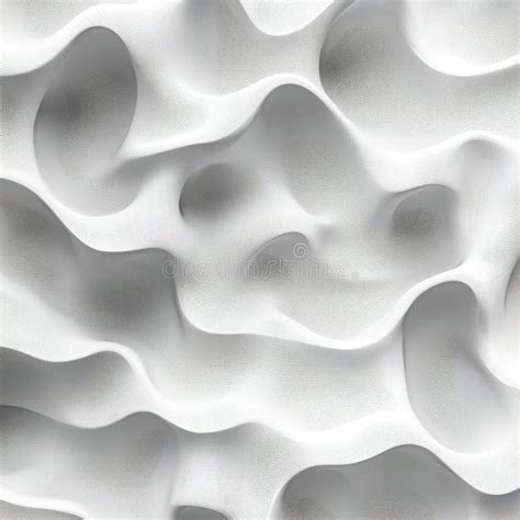 Abstract White Undulating Texture With 3d Organic Shapes Stock Illustration Illustration Of