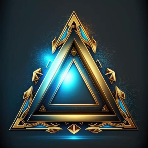 Premium Photo Abstract Art Of Multi Layer Glowing Golden And Blue
