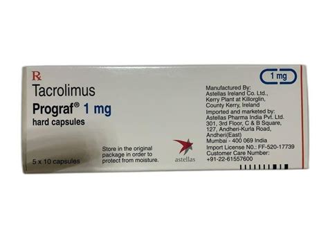 1mg Tacrolimus Prograf Hard Capsules At ₹ 1900 Box Vavol Gandhinagar Id 2848949874062