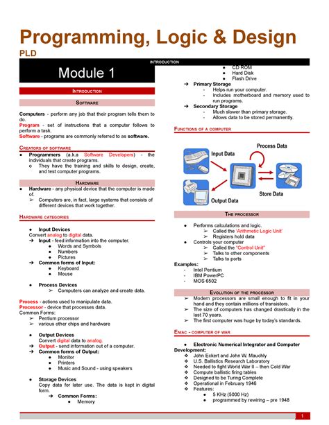 PLD Trans Docx Introduction To Python And Programming Programming Logic Design PLD Studocu
