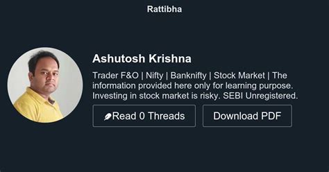 Threads From Ashutosh Krishna Rattibha