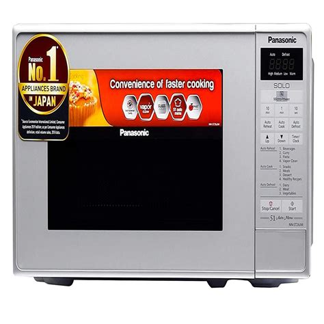 Panasonic 20l Solo Microwave Oven Nn St26jmfdg Silver 51 Auto Menus